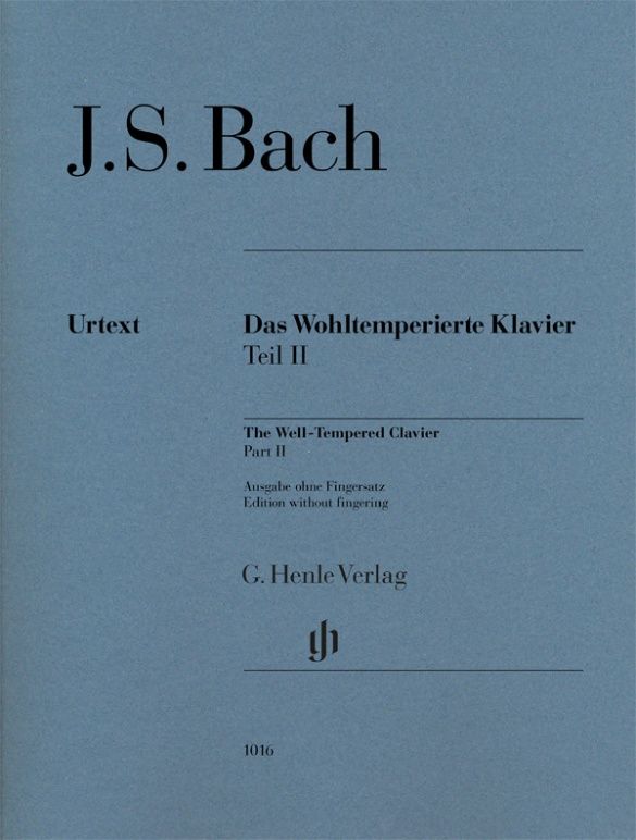 The Well-Tempered Clavier Part II BWV 870-893 | HN1016 | HN 1016
